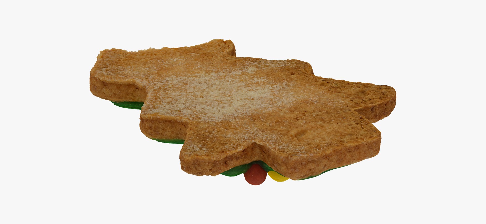 Christmas Tree Gingerbread Cookie 02 Bitten RAW Scan Model - TurboSquid ...