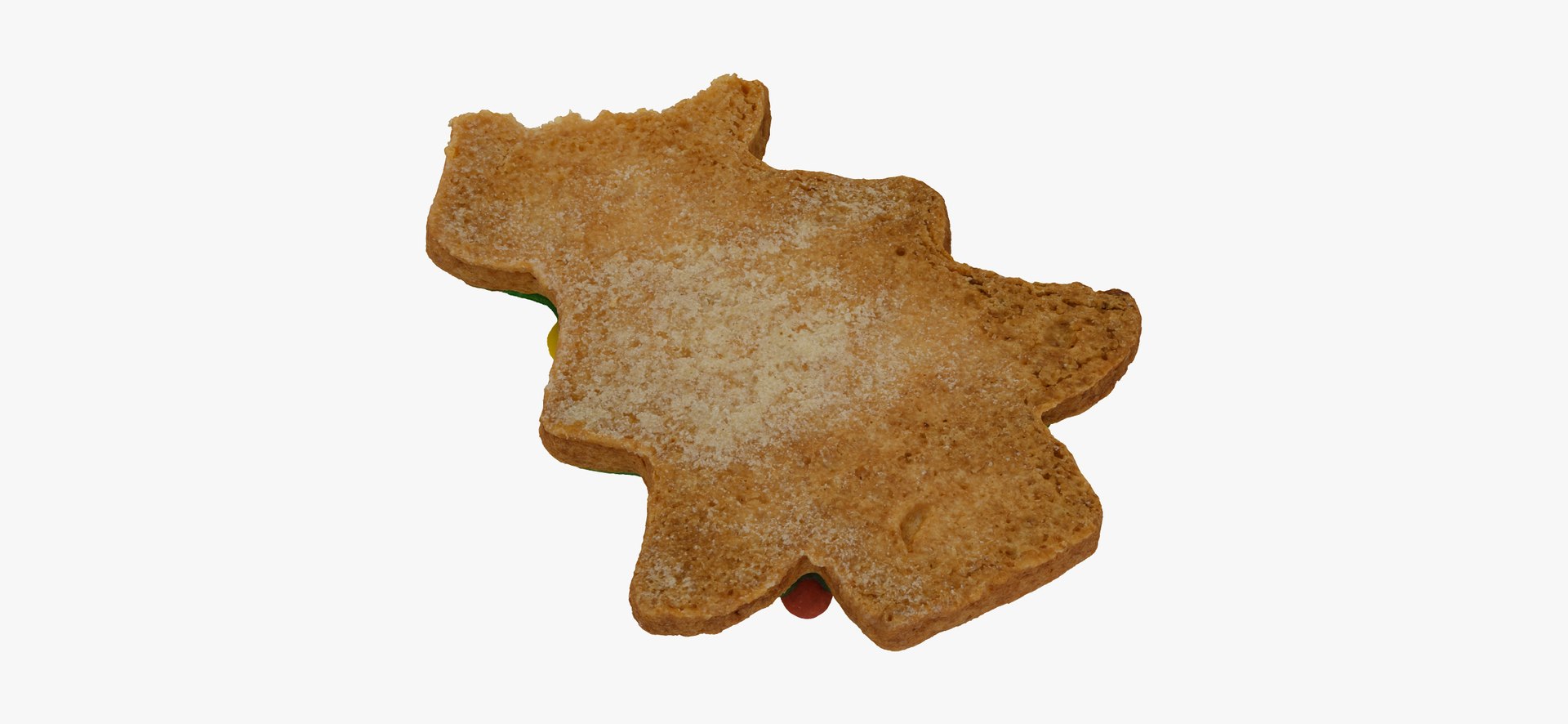 Christmas Tree Gingerbread Cookie 02 Bitten RAW Scan Model - TurboSquid ...