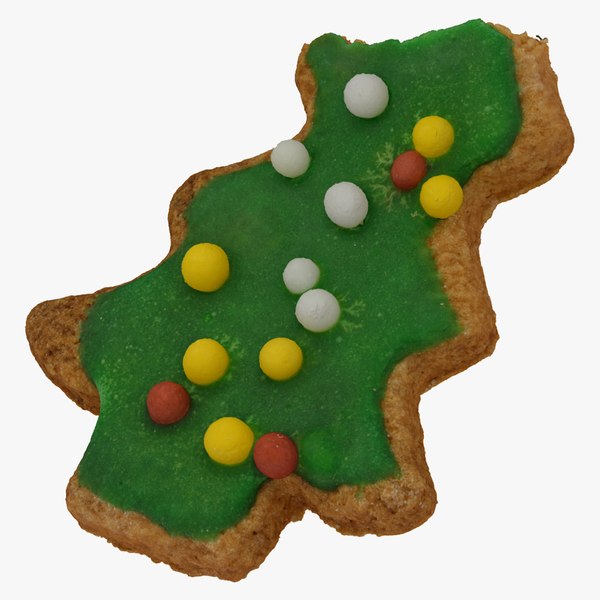 Christmas Tree Gingerbread Cookie 02 Bitten RAW Scan Modelo 3D ...