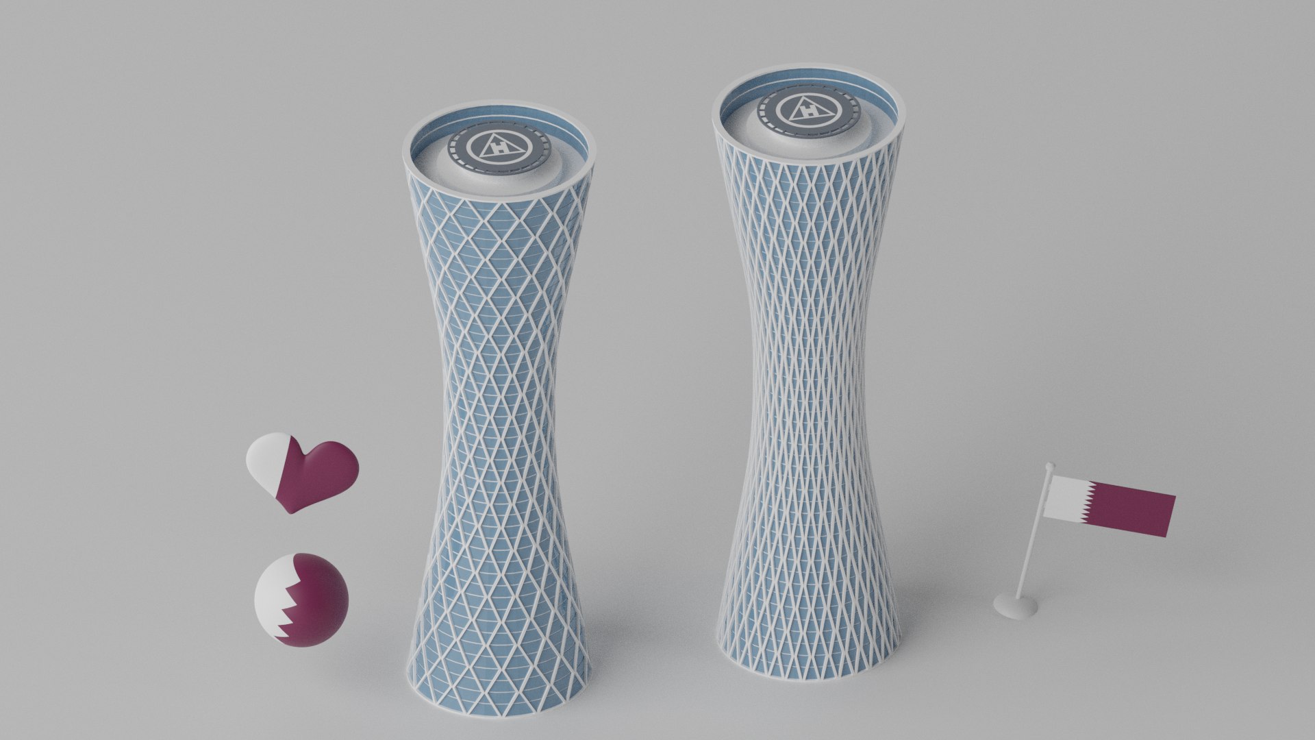 3D Model Tornado Tower Doha Qatar Landmark - TurboSquid 2047664