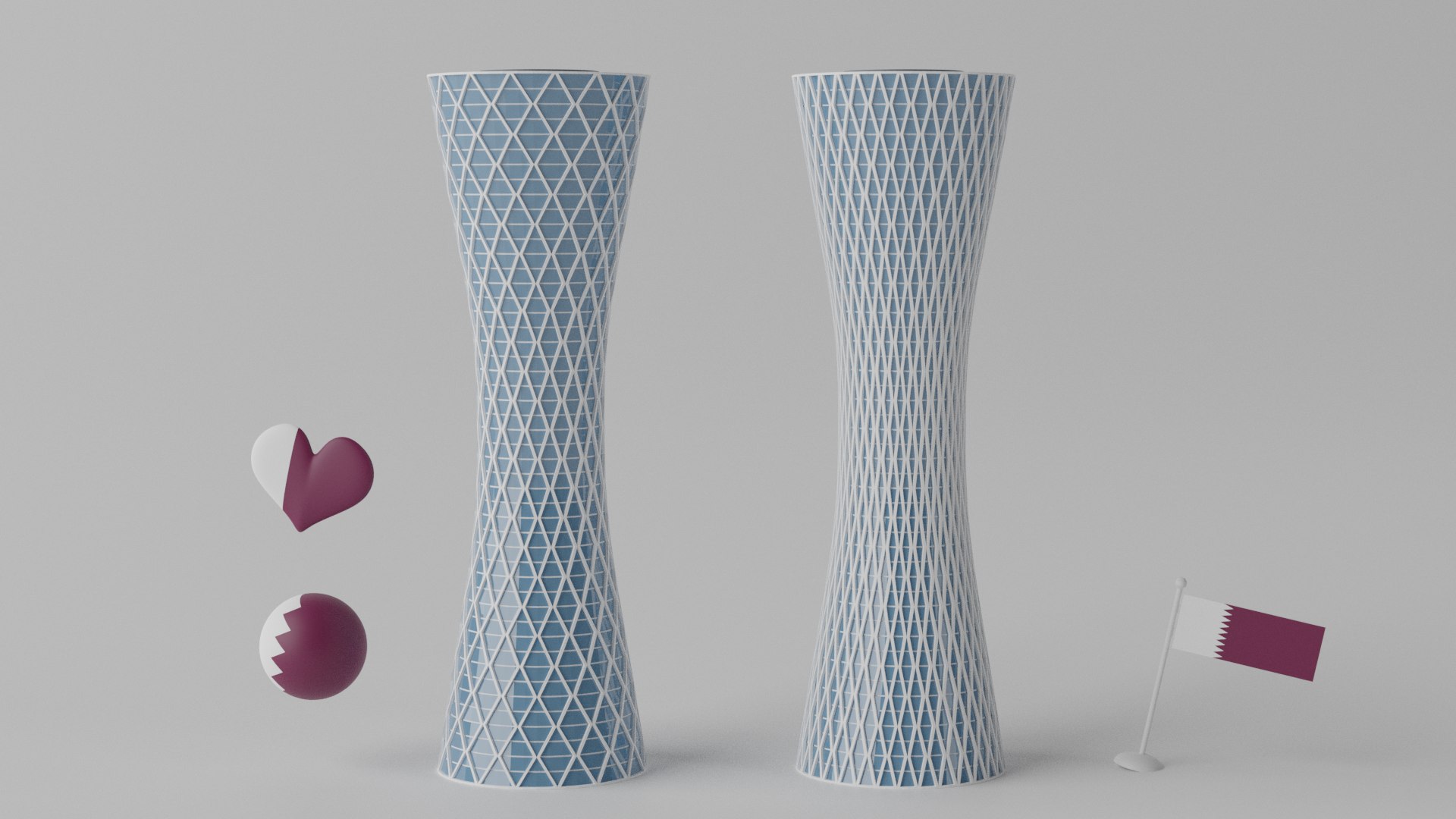 3D Model Tornado Tower Doha Qatar Landmark - TurboSquid 2047664