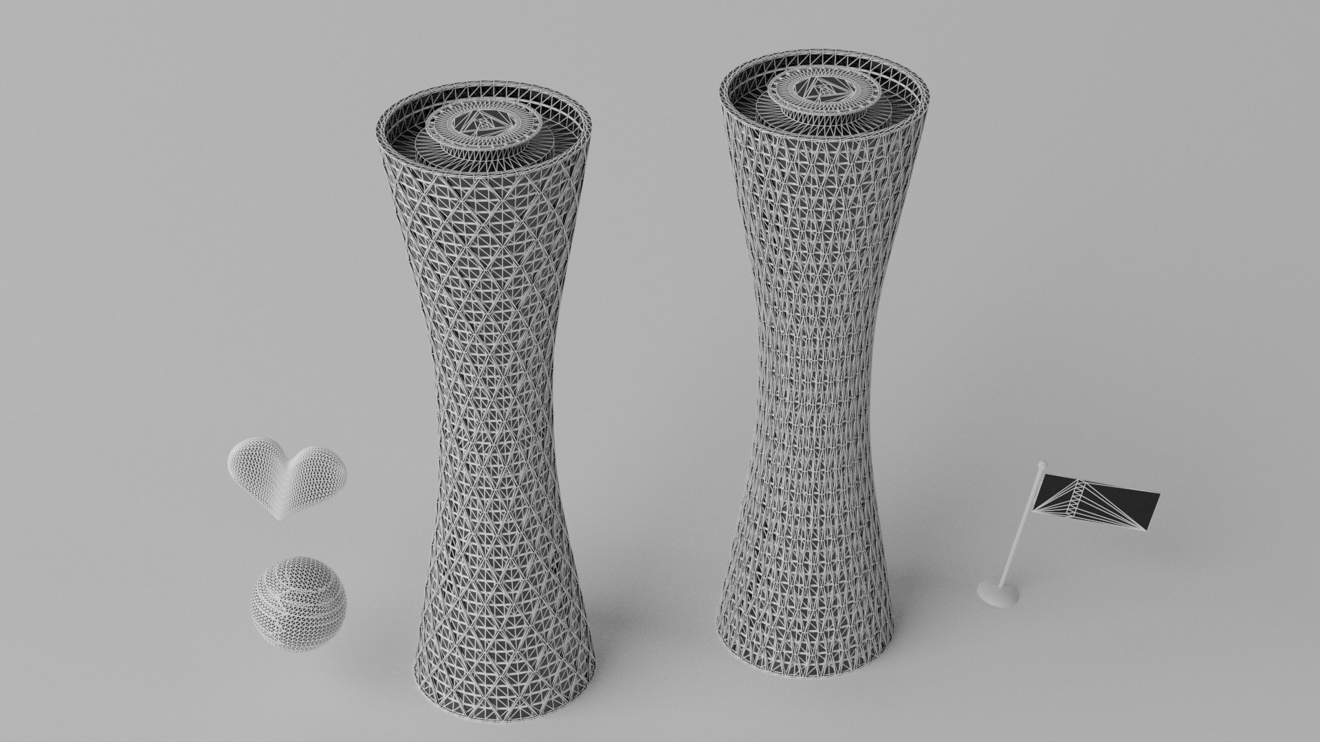 3D Model Tornado Tower Doha Qatar Landmark - TurboSquid 2047664