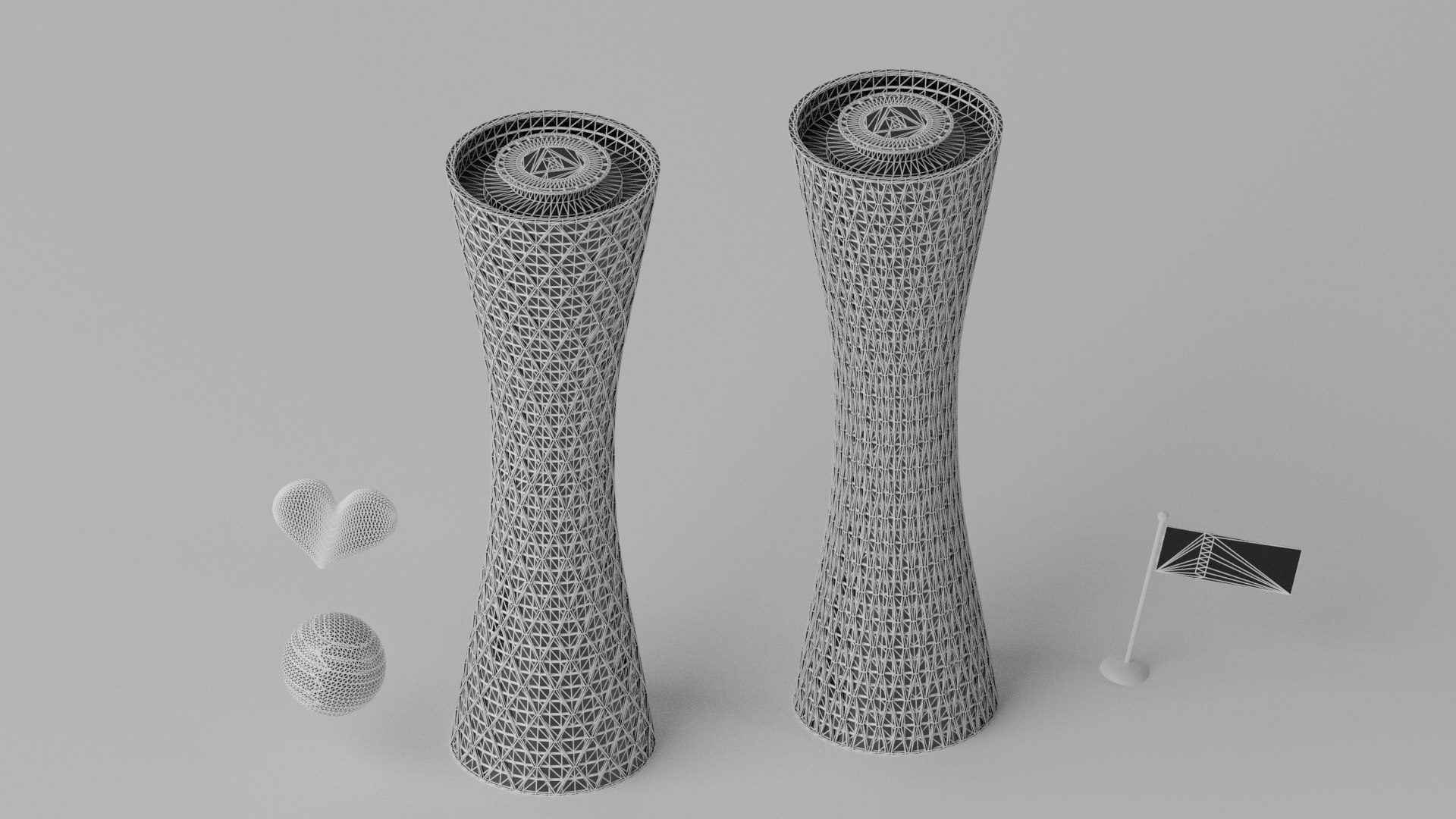 3D Model Tornado Tower Doha Qatar Landmark - TurboSquid 2047664