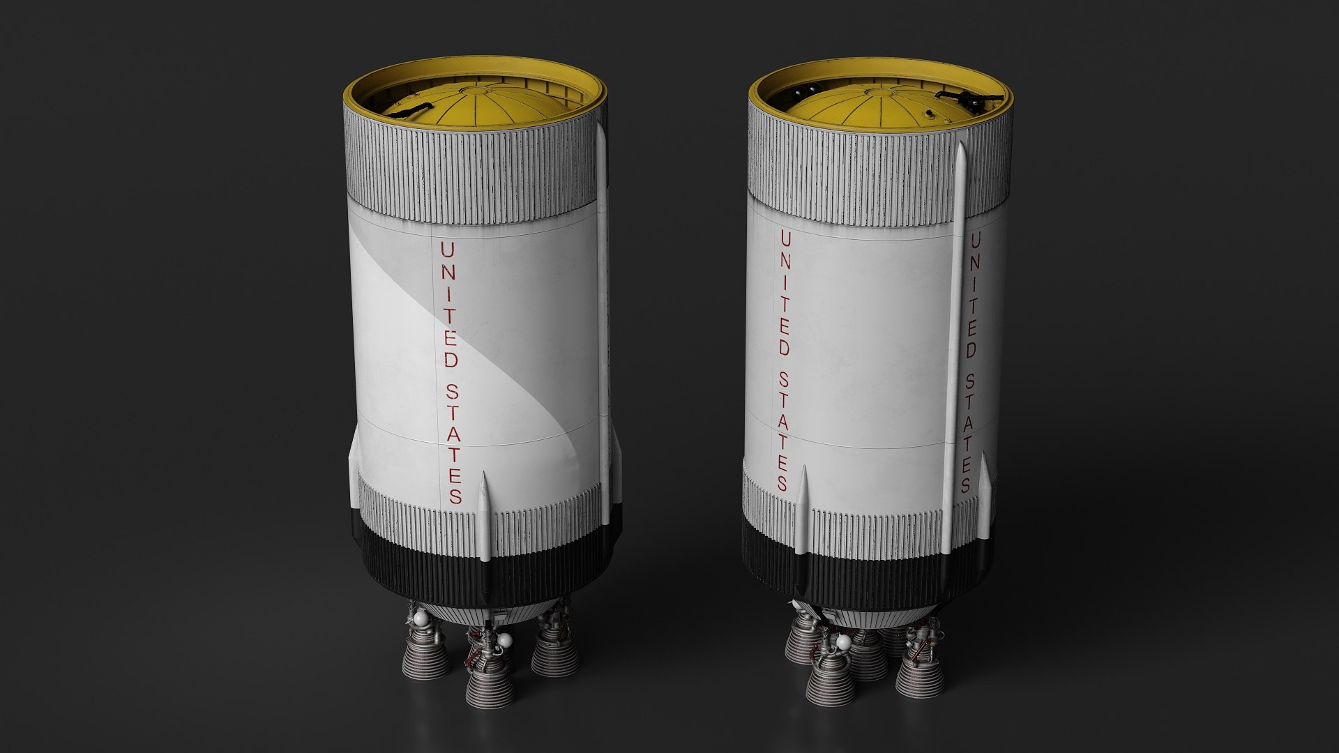 Saturn IV Stage Rocket 3D - TurboSquid 2412809