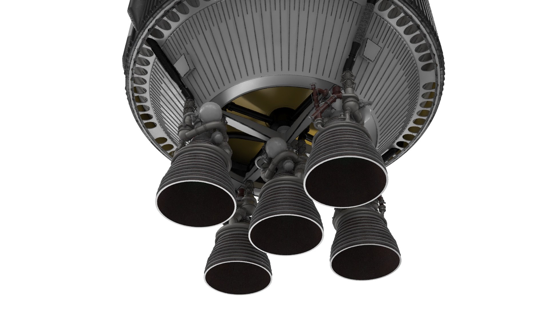 Saturn IV Stage Rocket 3D - TurboSquid 2412809