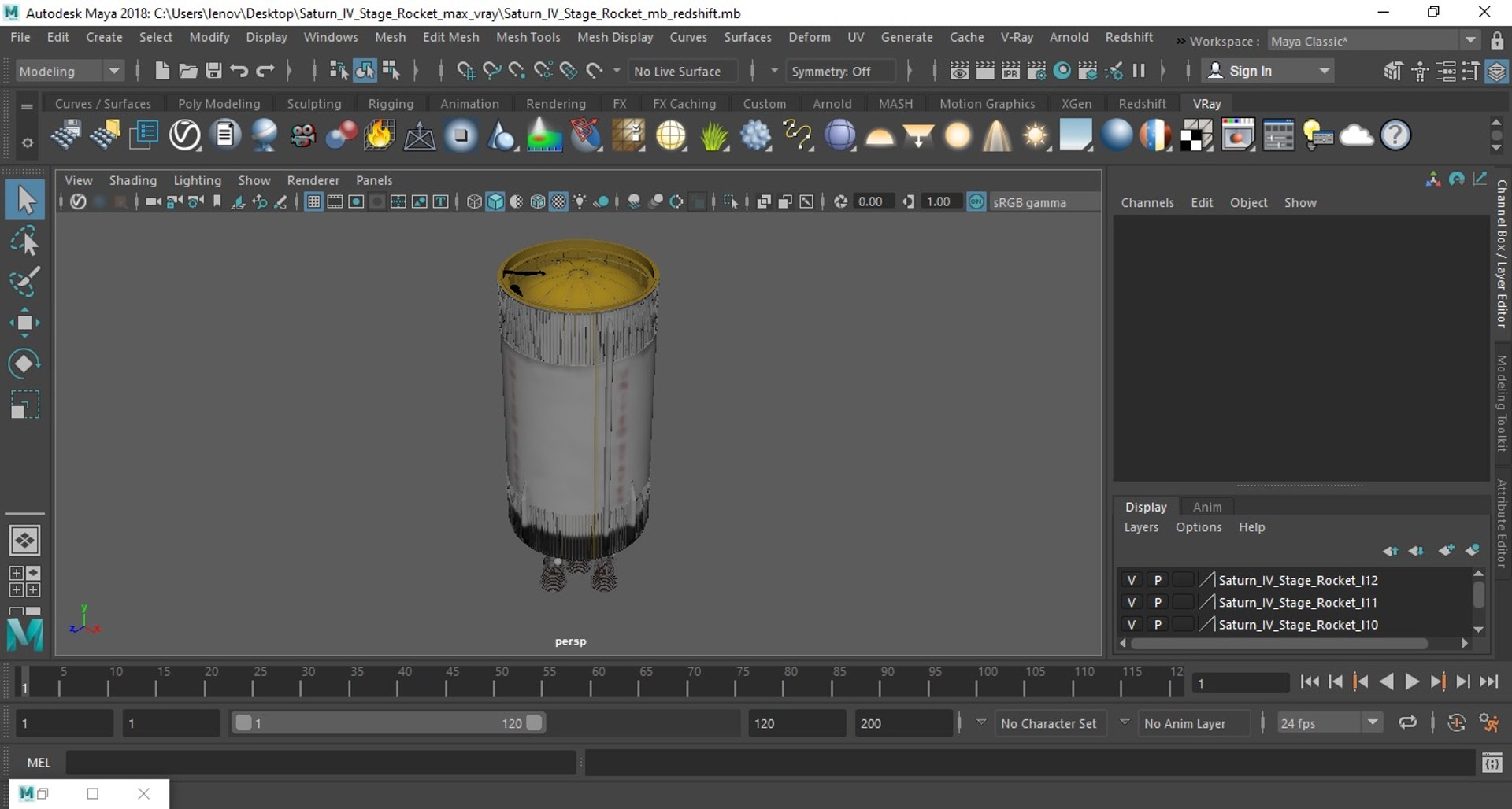 Saturn IV Stage Rocket 3D - TurboSquid 2412809
