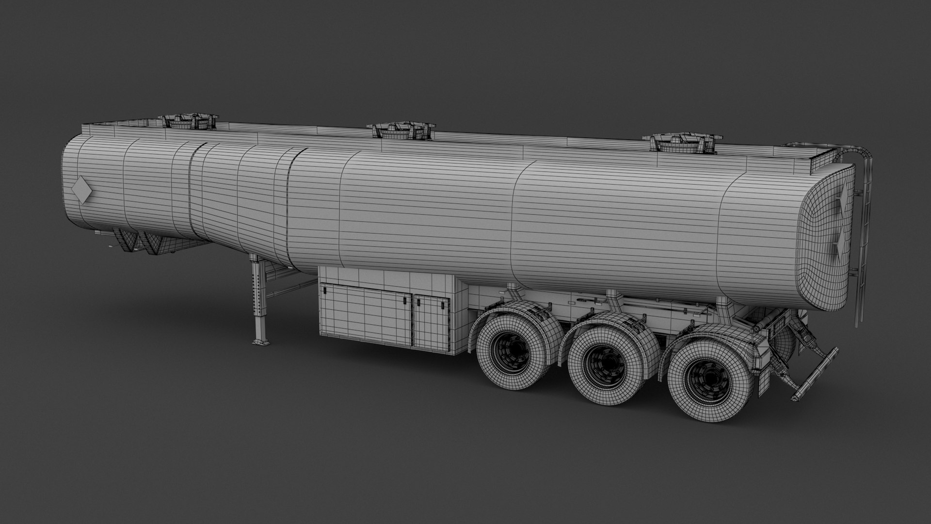 3D SHELL Volvo Fh16 With Fuel Semi Tank Trailer Model - TurboSquid 2331592