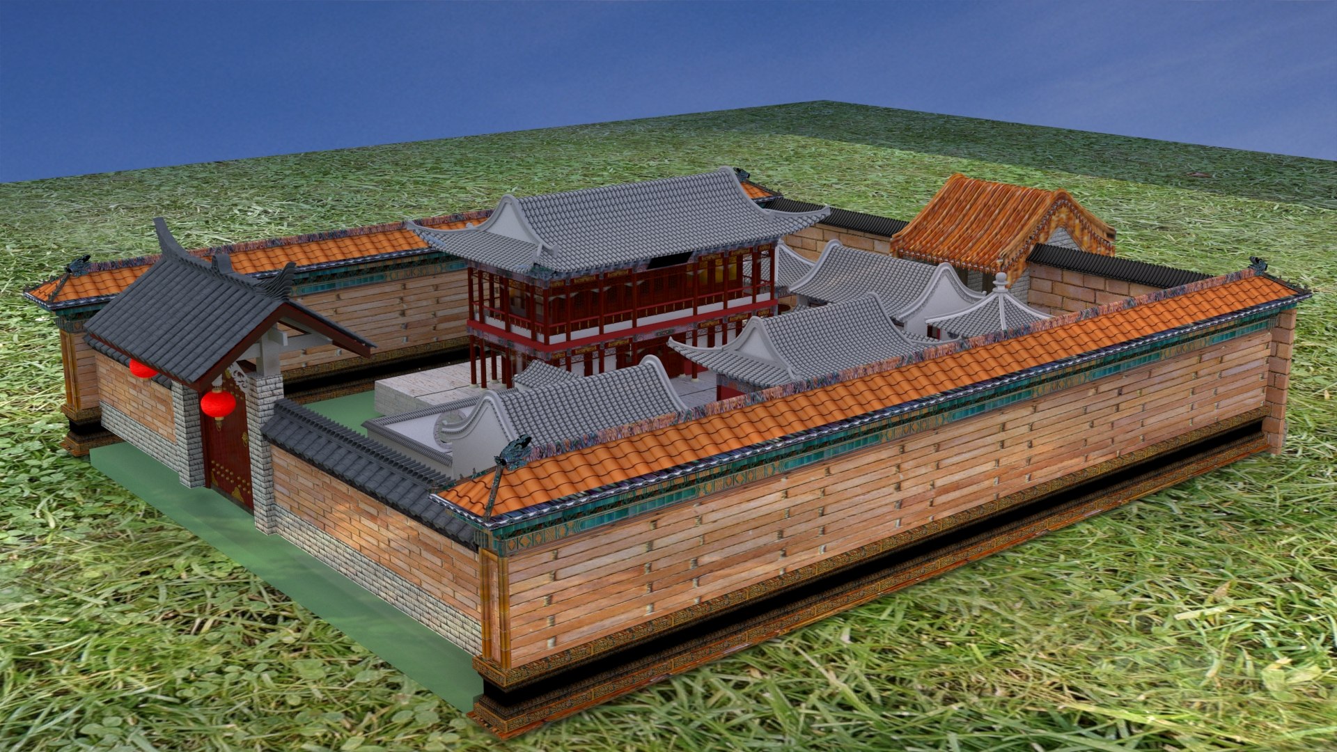 Chinese ancient house 3D model - TurboSquid 1618955