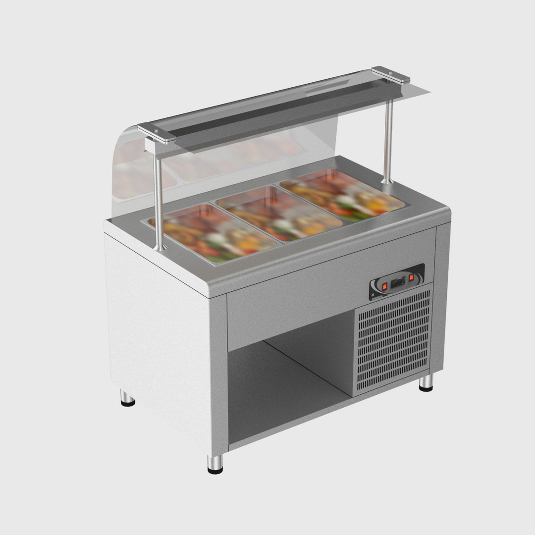 3d Model Salad Bar 1