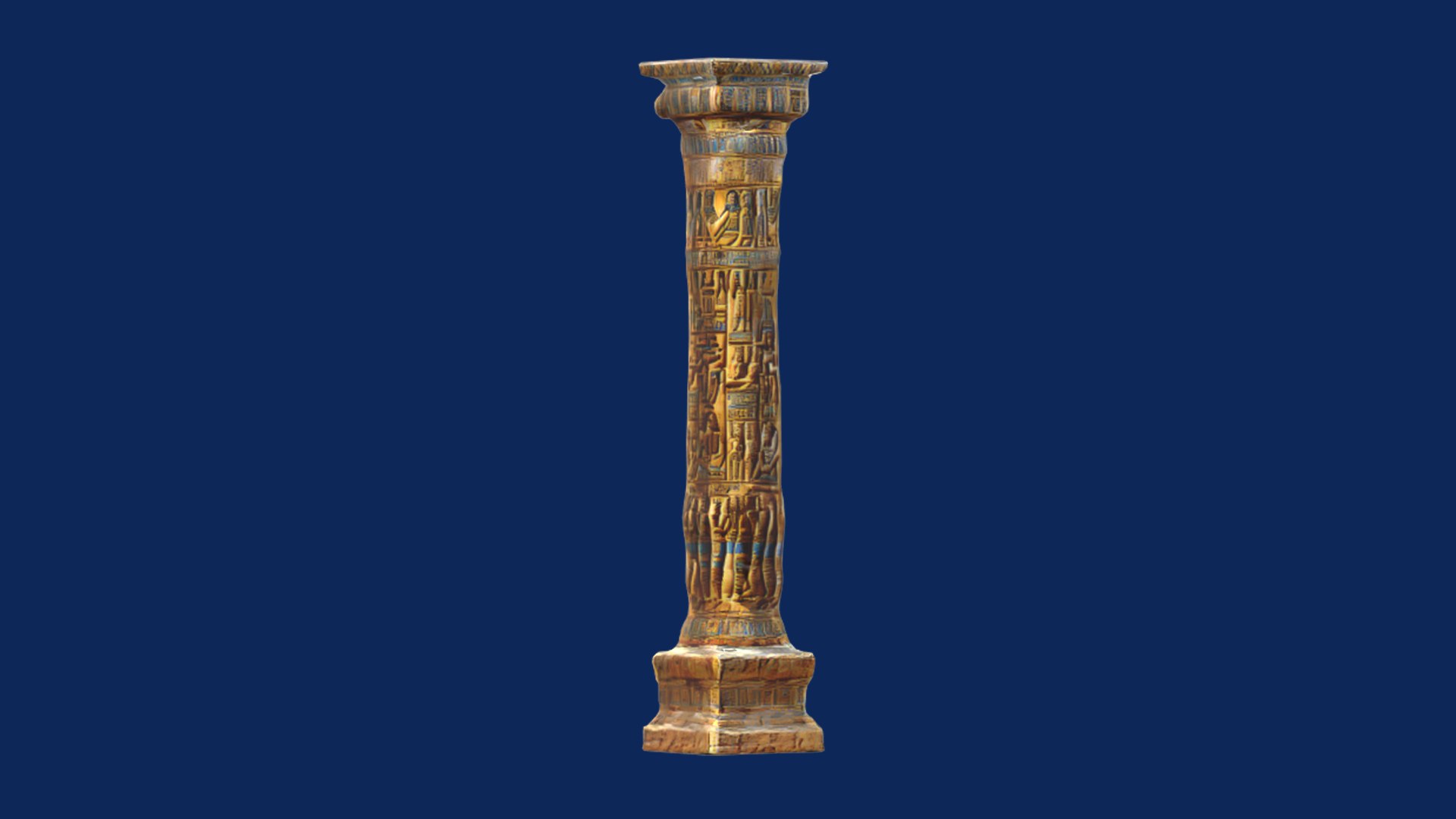 3D Egyptian Column Egypt - TurboSquid 2151013