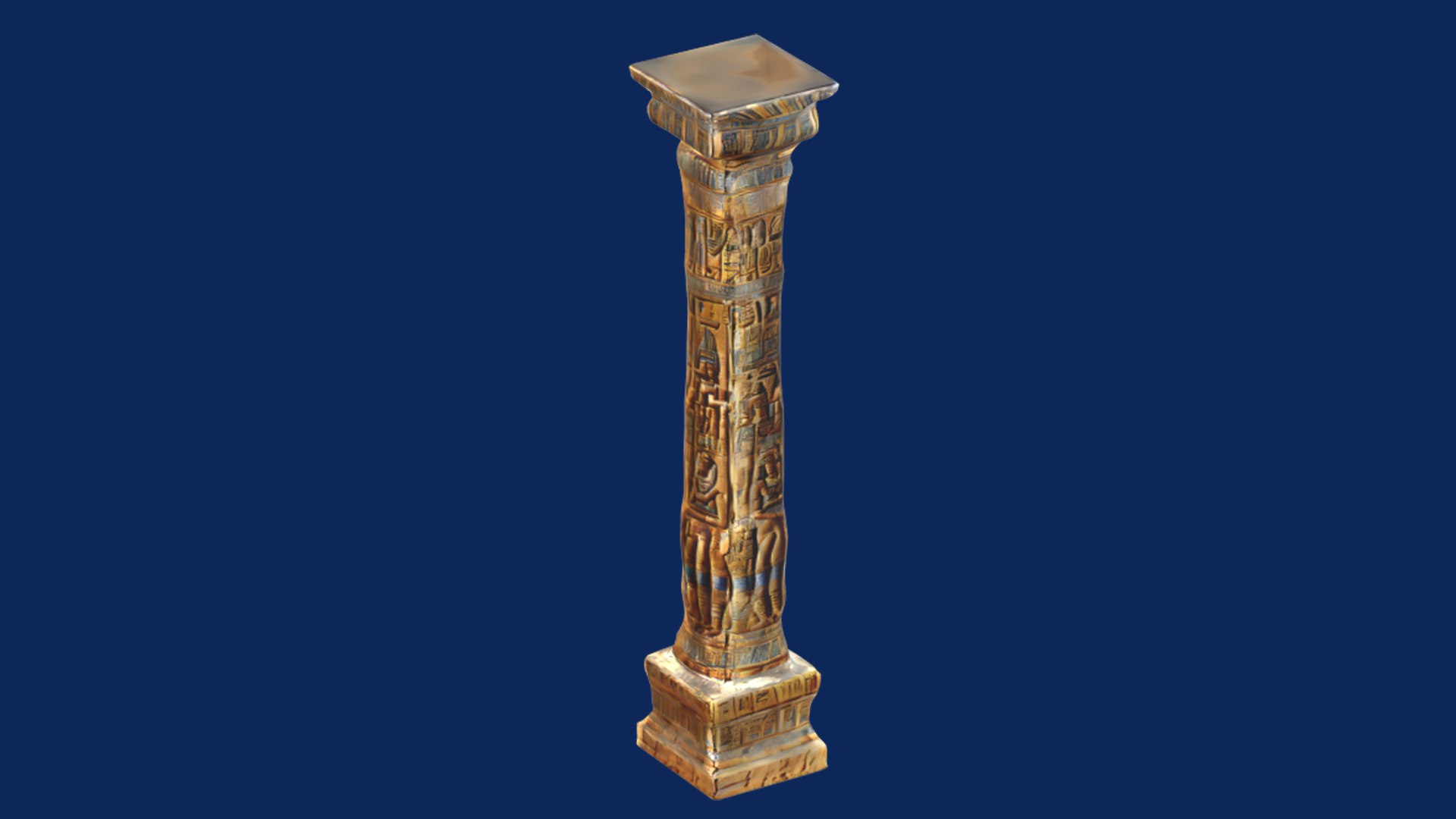 3D Egyptian Column Egypt - TurboSquid 2151013