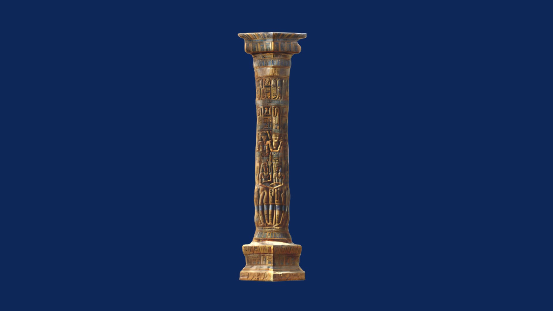 3D Egyptian Column Egypt - TurboSquid 2151013
