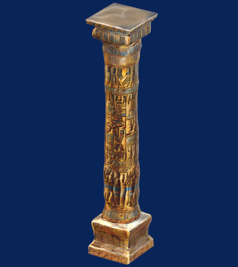3D Egyptian Column Egypt - TurboSquid 2151013