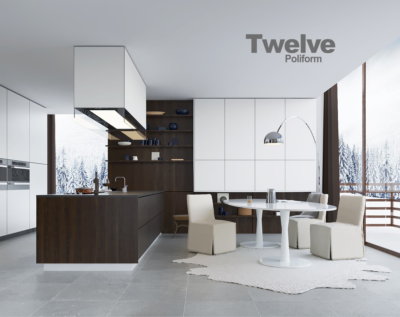 3d Kitchen Poliform Varenna Corona Model