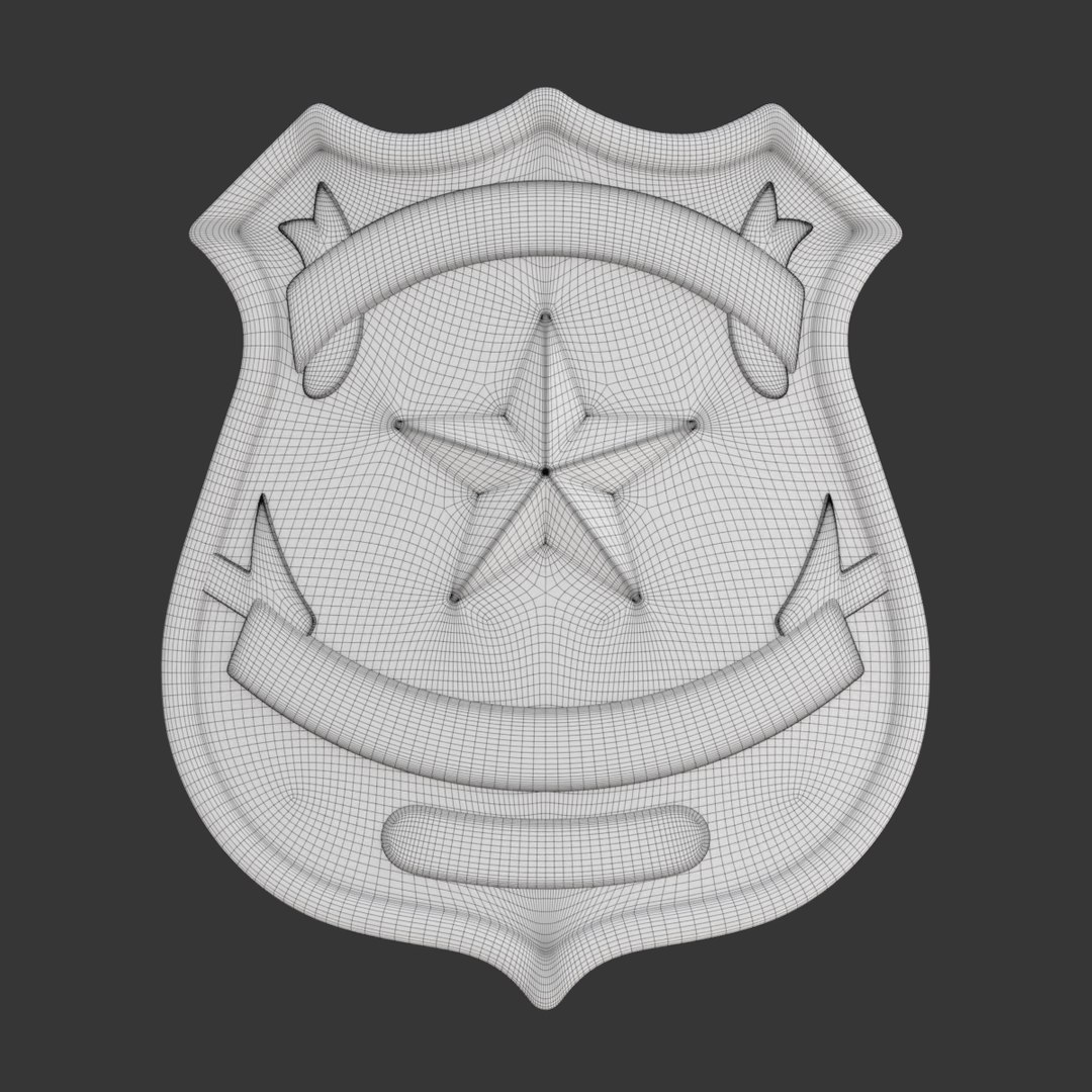 Police badge 3D - TurboSquid 1462522