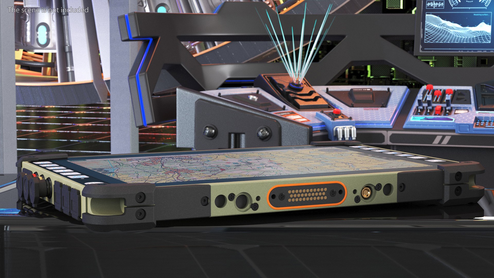 3D Rugged Tablet Mildef DS 13 - TurboSquid 2134656