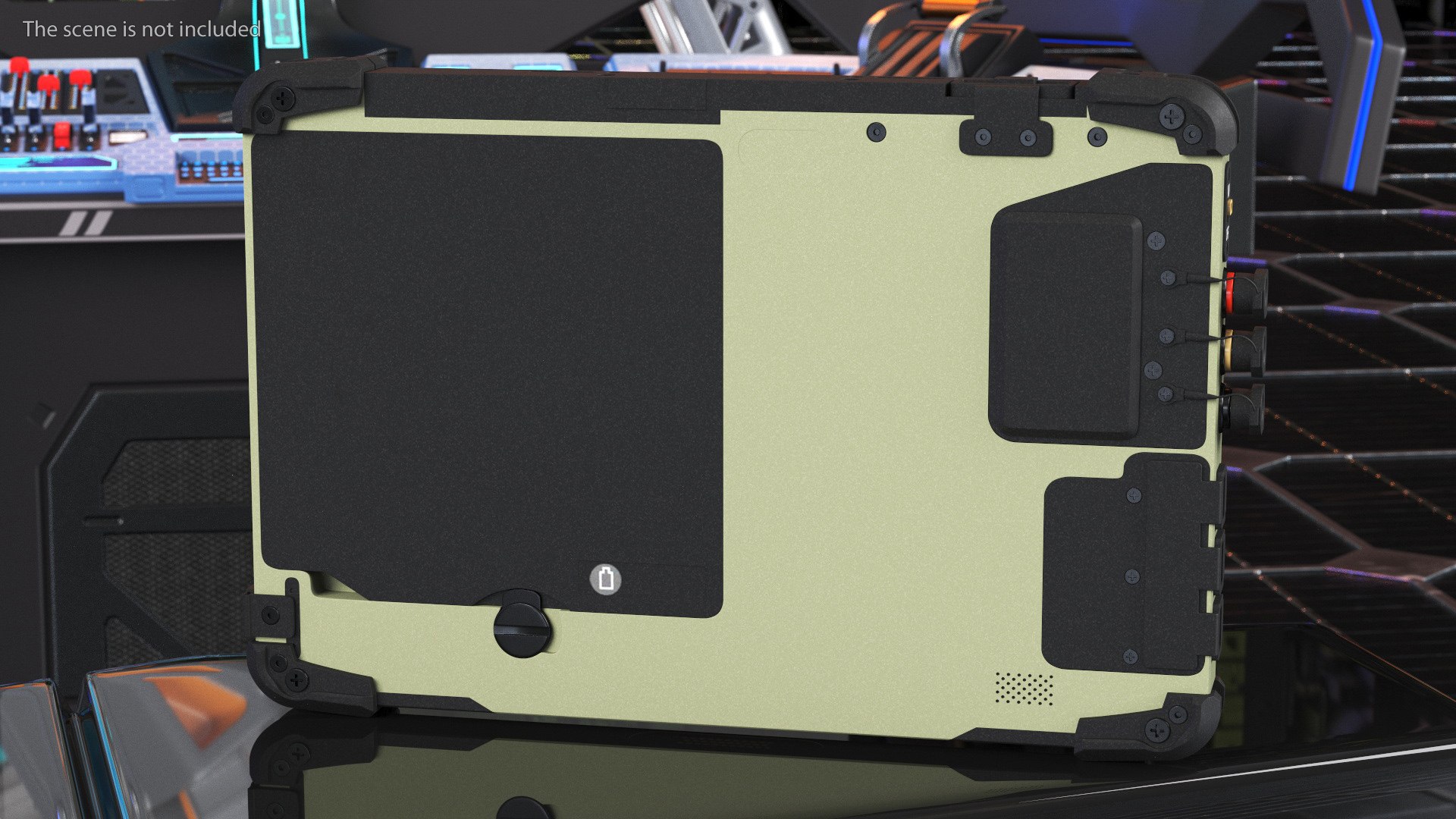 3D Rugged Tablet Mildef DS 13 - TurboSquid 2134656