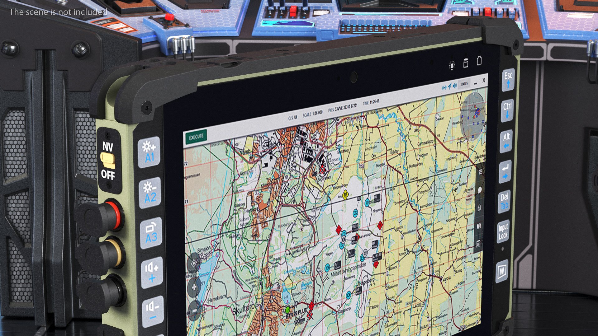 3D Rugged Tablet Mildef DS 13 - TurboSquid 2134656