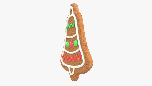 3D gingerbread bell christmas cookie model - TurboSquid 1651842