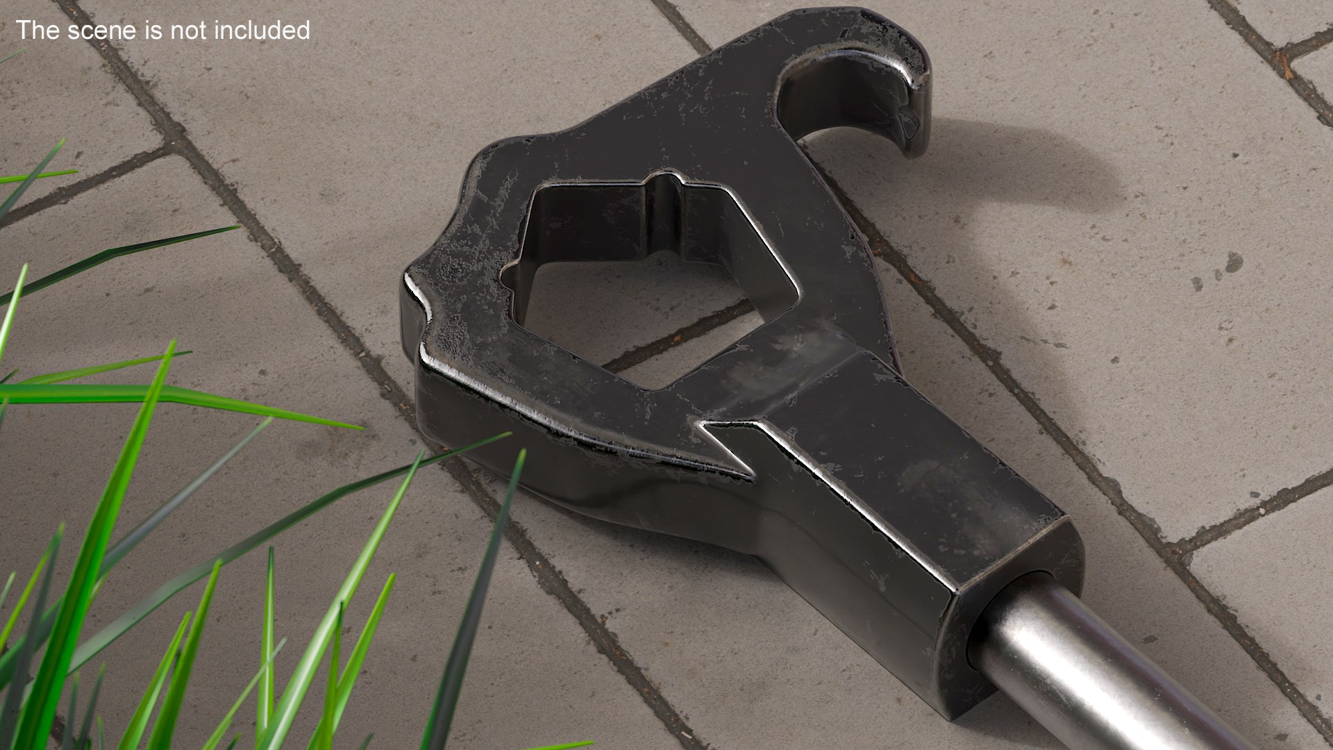 3D Adjustable Fire With Hydrant Wrench Model - TurboSquid 2416661