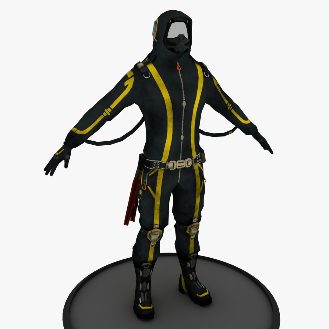 3d Model Futuristic Character