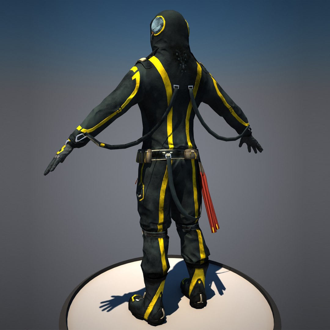 3d Model Futuristic Character