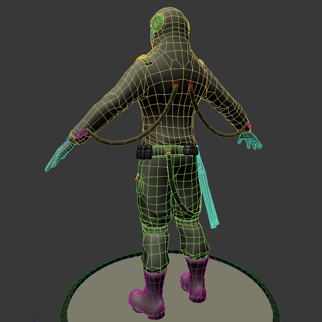 3d Model Futuristic Character