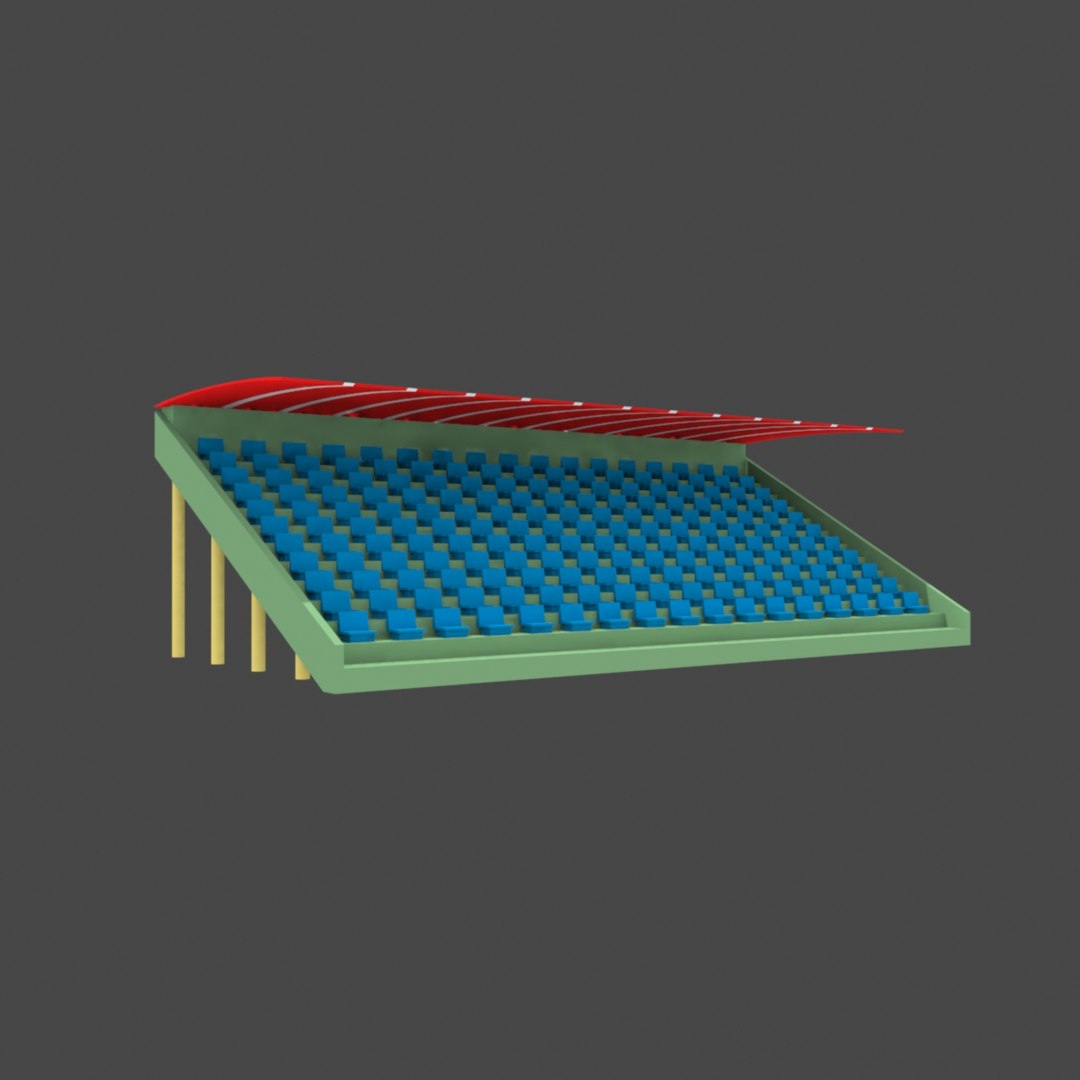 Cartoon Bleacher 3D - TurboSquid 2239177