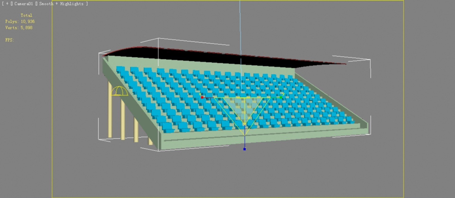 Cartoon Bleacher 3D - TurboSquid 2239177