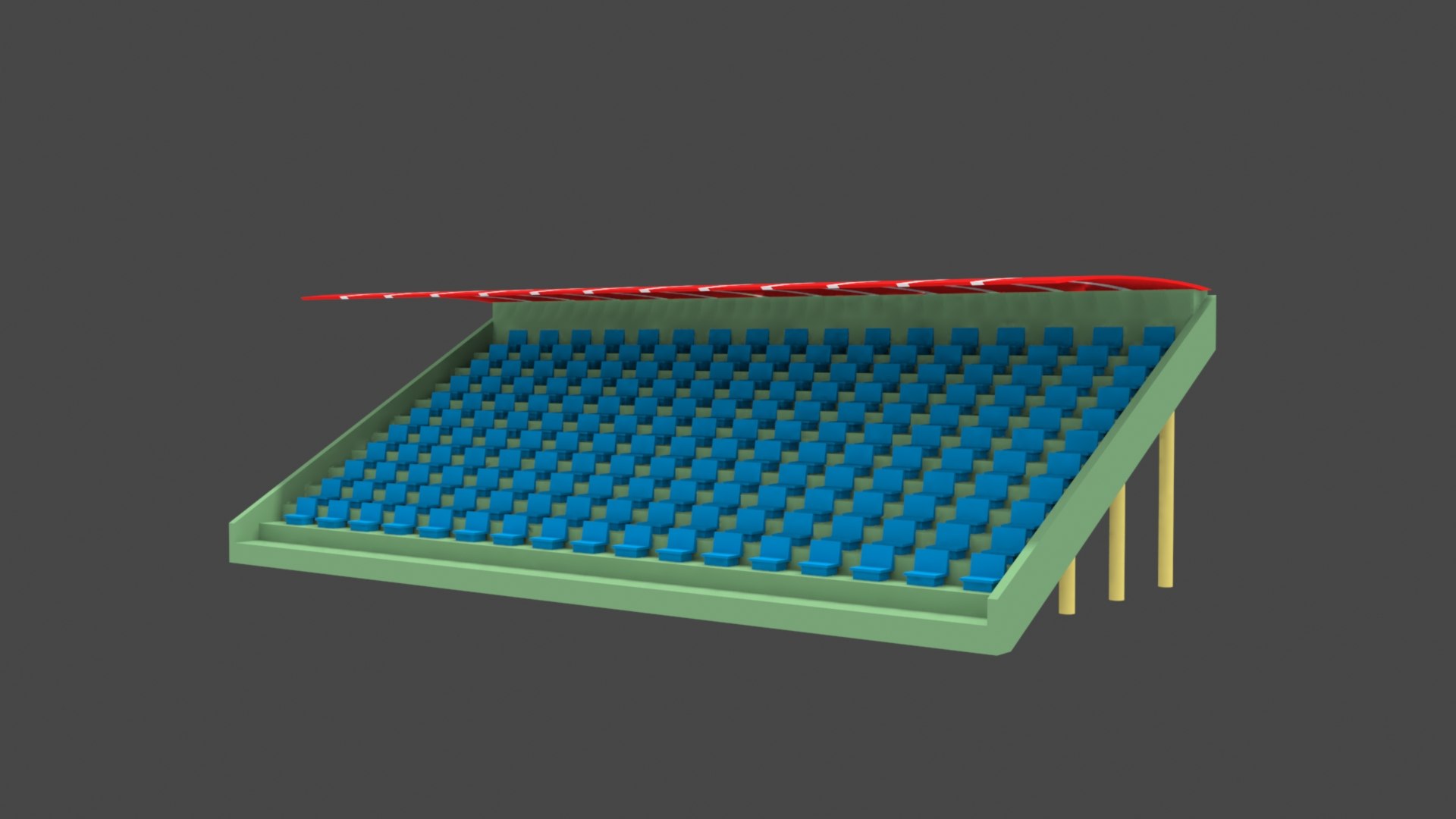 Cartoon Bleacher 3D - TurboSquid 2239177