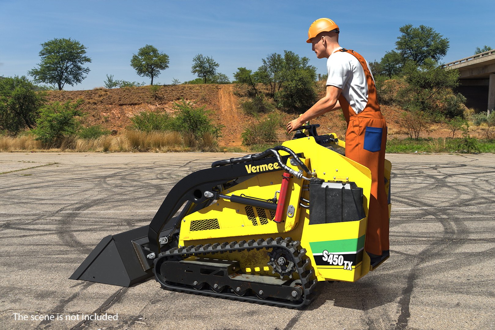 Vermeer S450tx Loader Bucket 3D Model - TurboSquid 1382850