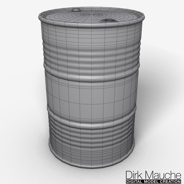nuclear waste barrel obj