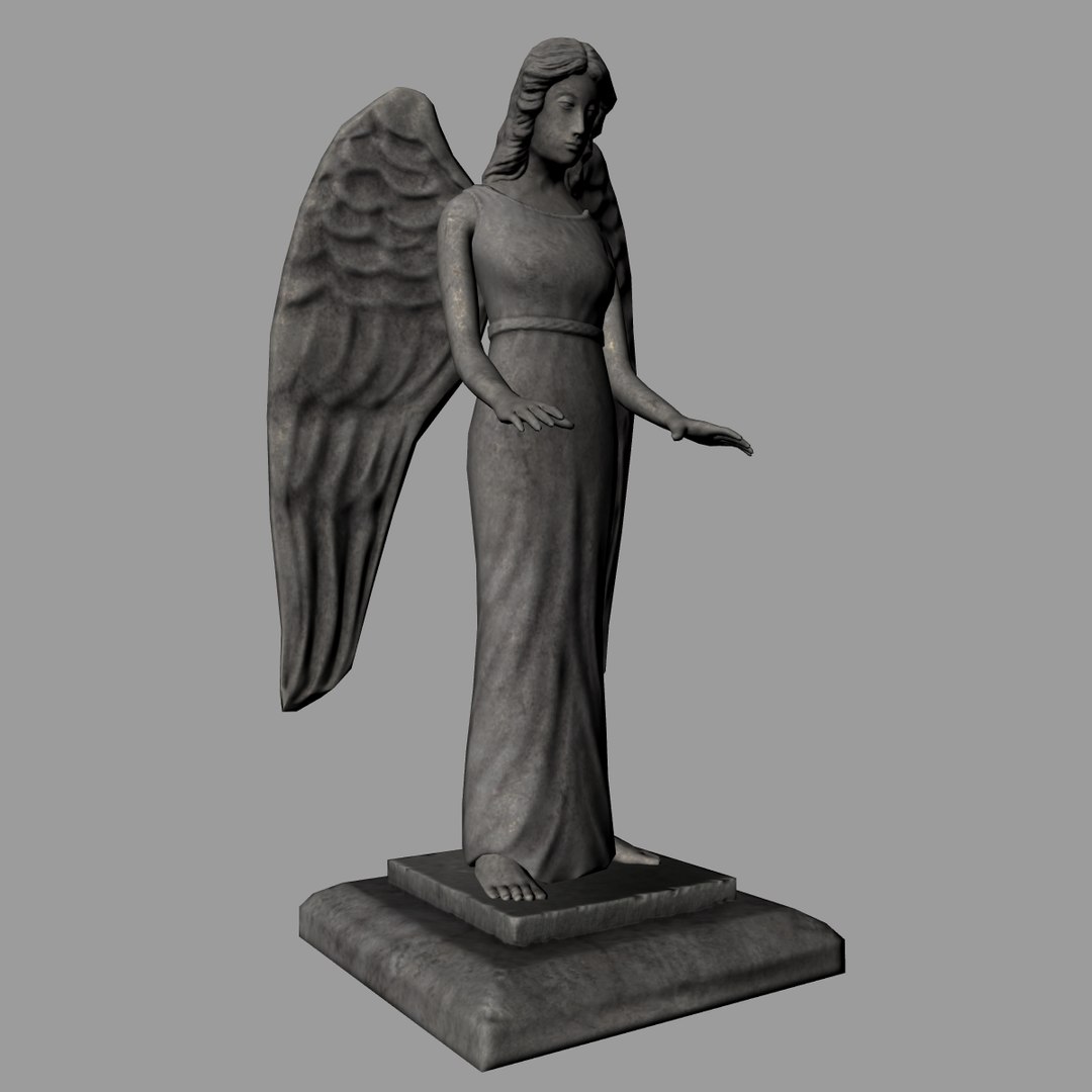 3dsmax Angel Statue