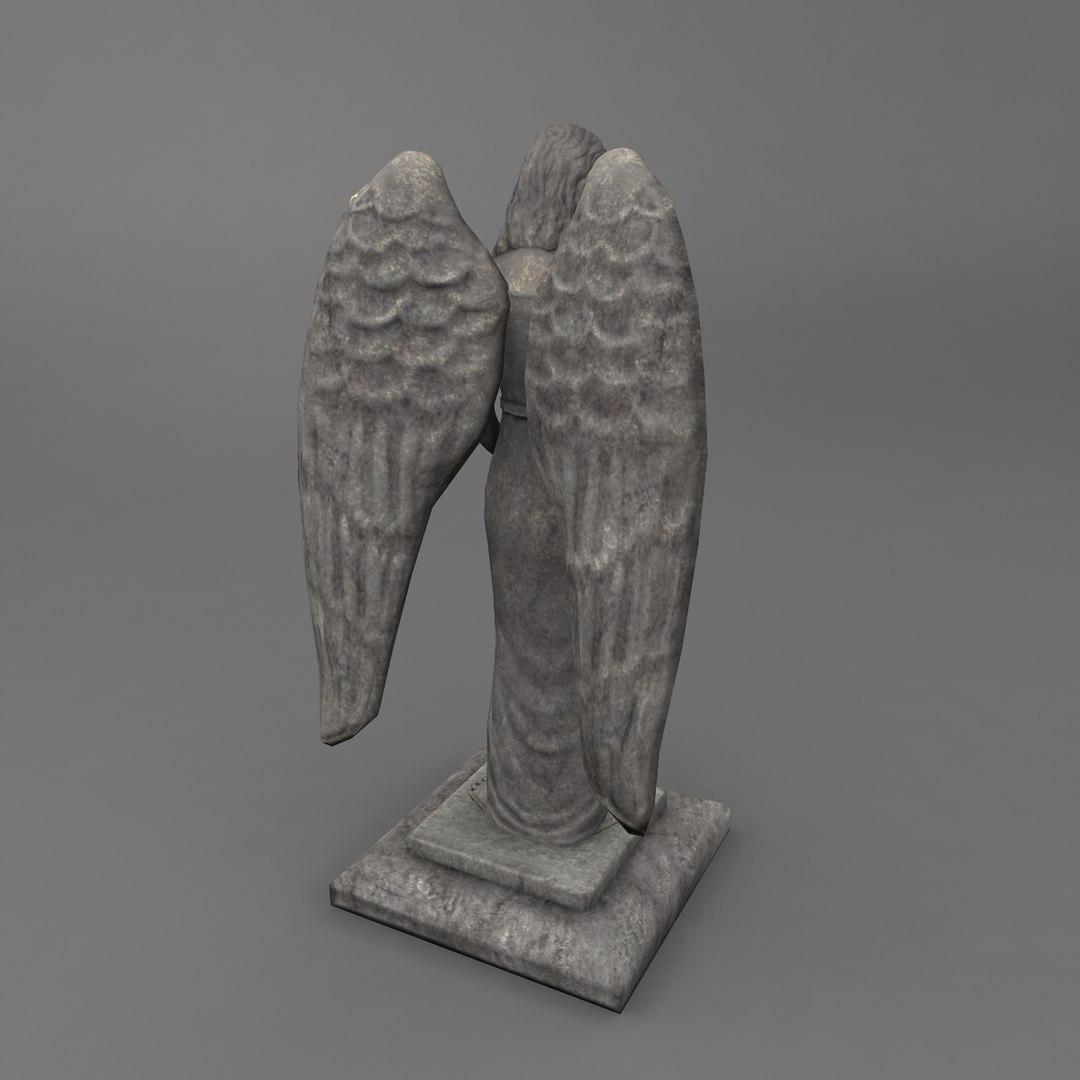 3dsmax Angel Statue