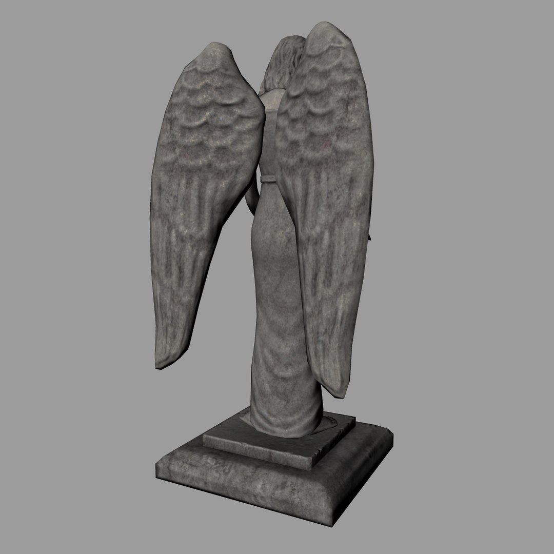 3dsmax Angel Statue
