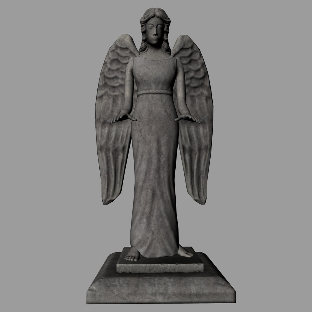 3dsmax Angel Statue