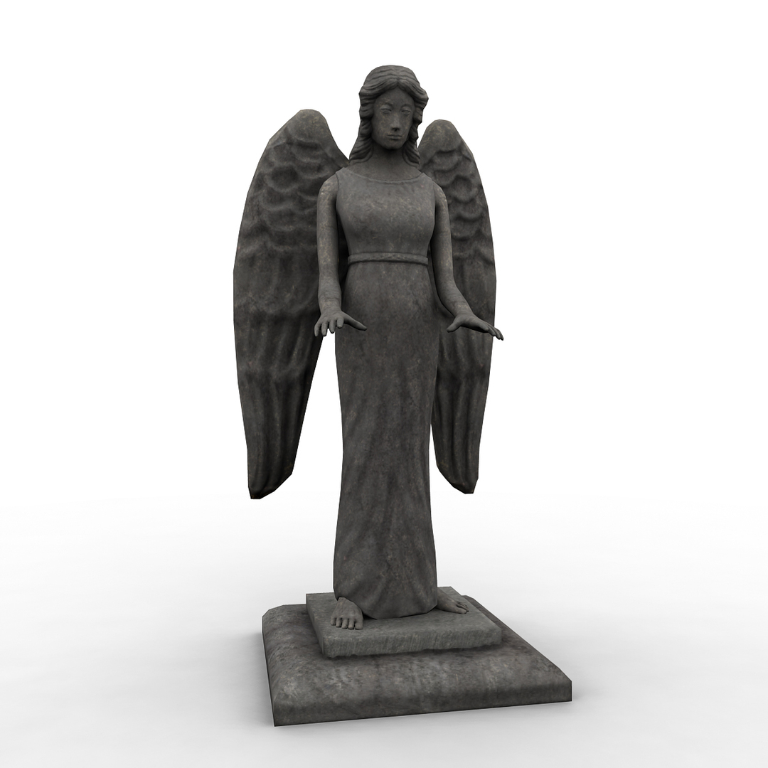 3dsmax Angel Statue