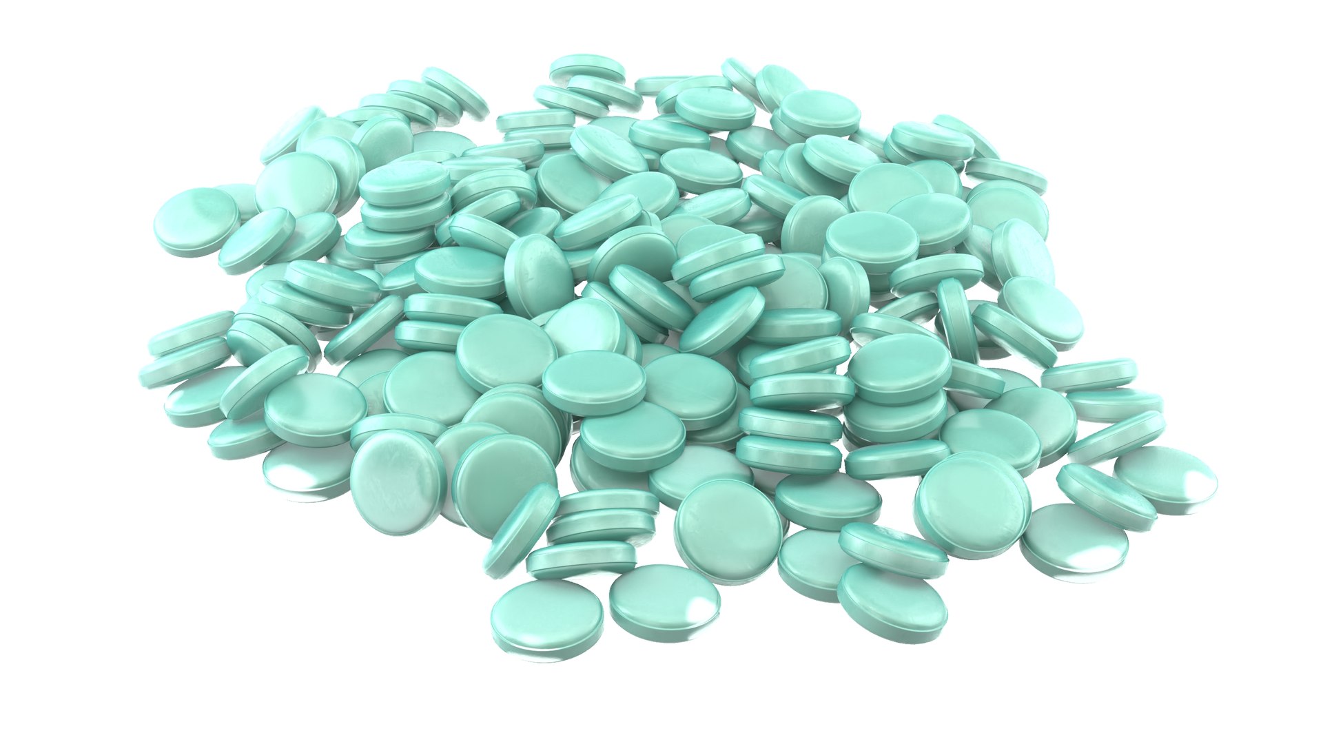 3D Pill Pile Model - TurboSquid 2151134