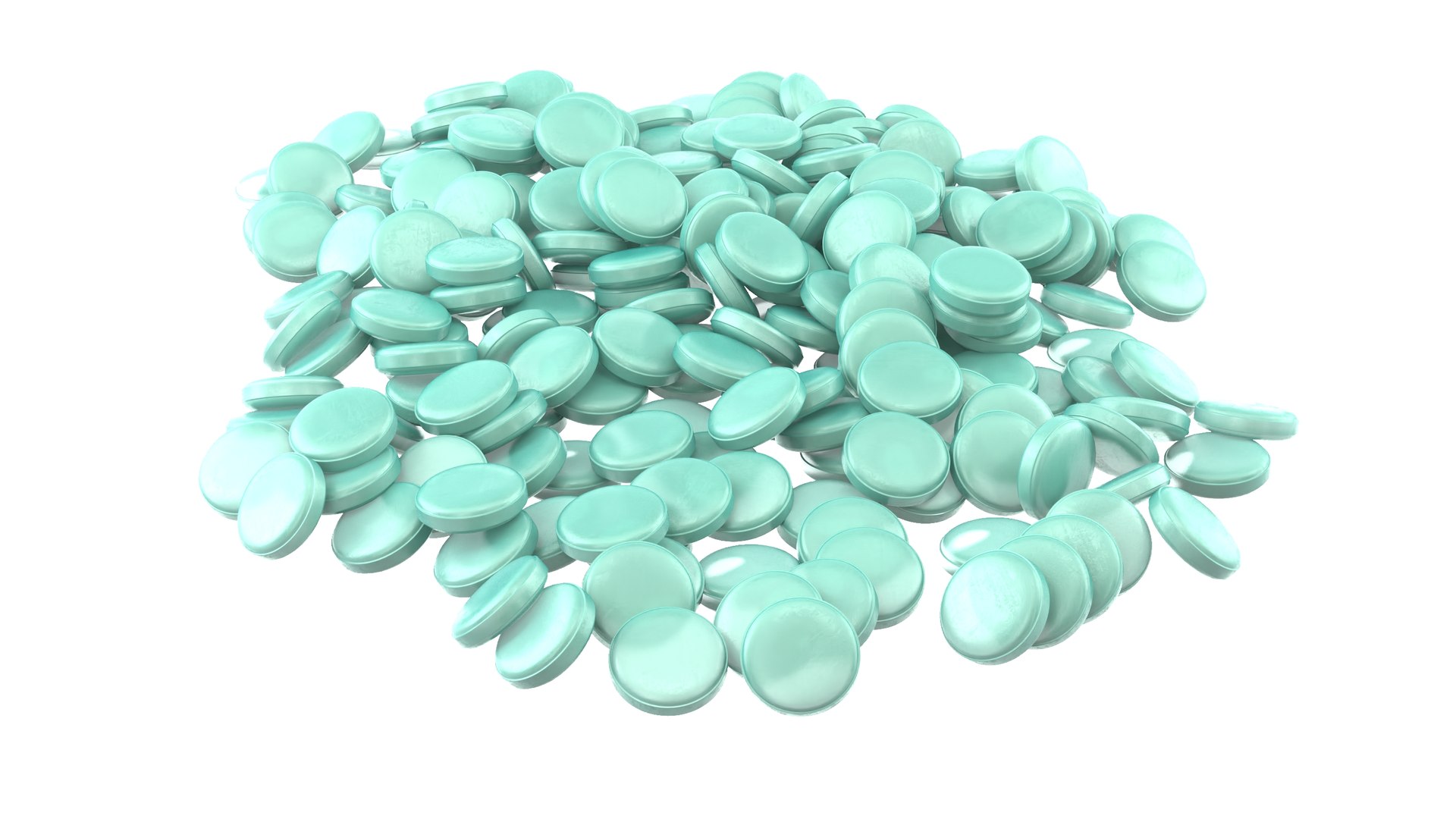 3D Pill Pile Model - TurboSquid 2151134