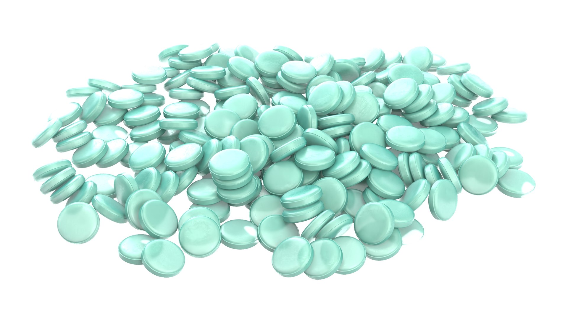3D Pill Pile Model - TurboSquid 2151134