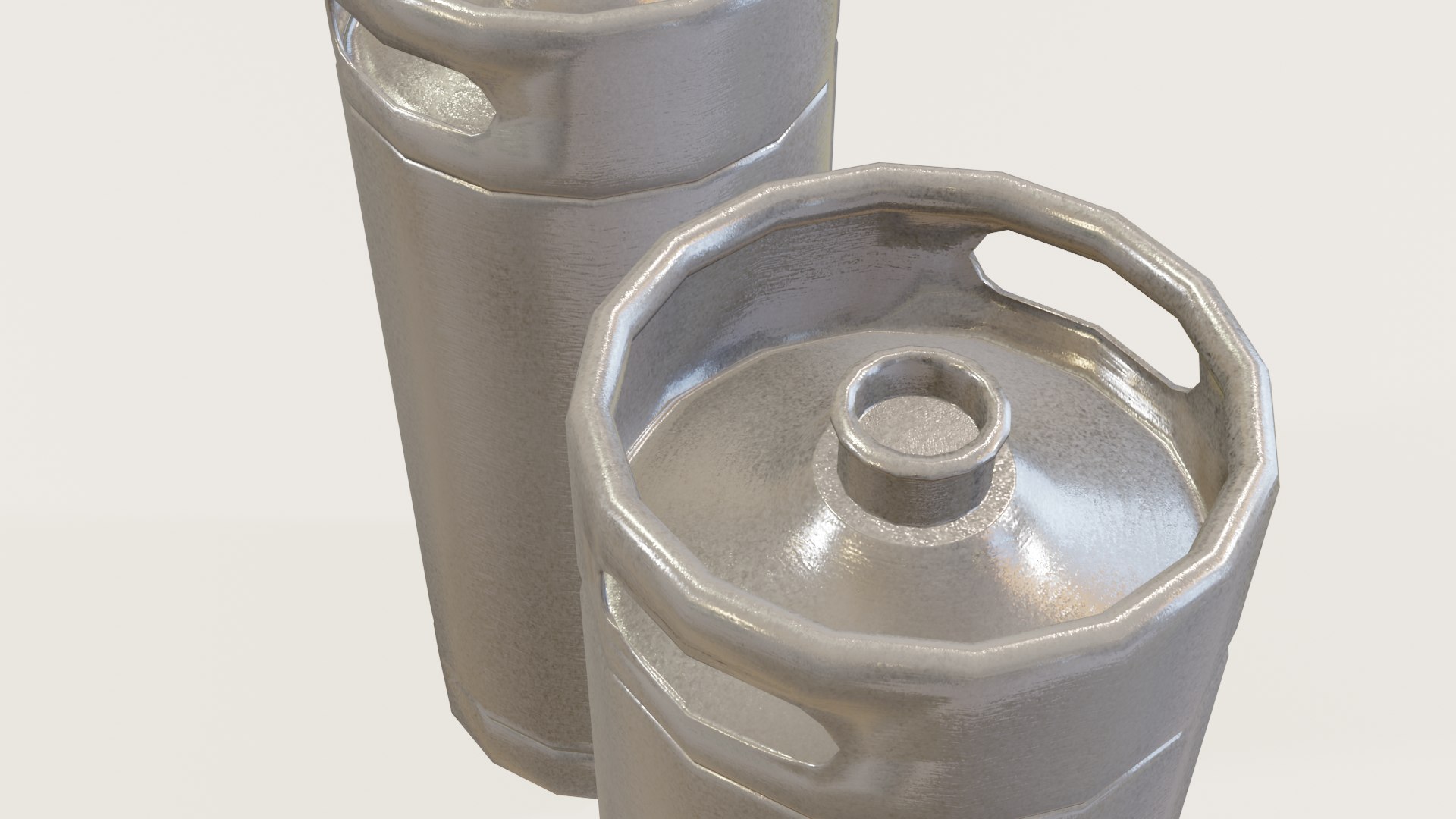 Slim Beer Drum 20L Collection 3D Model - TurboSquid 2355880
