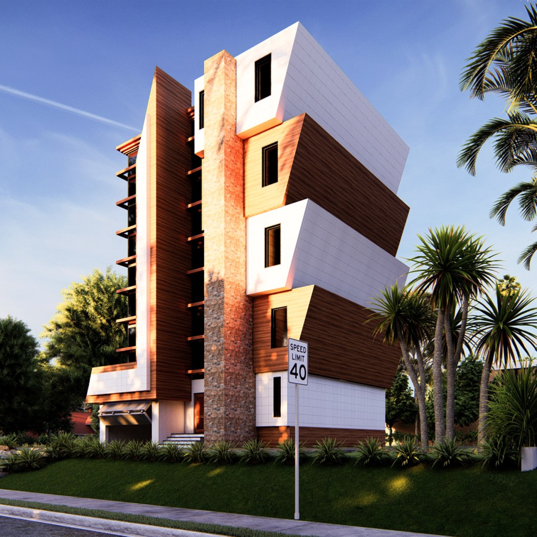 3D Modern Building 18 - TurboSquid 1748508
