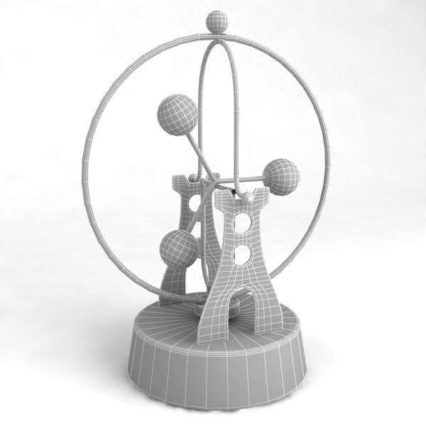 kinetic sculpture desk 3d 3ds