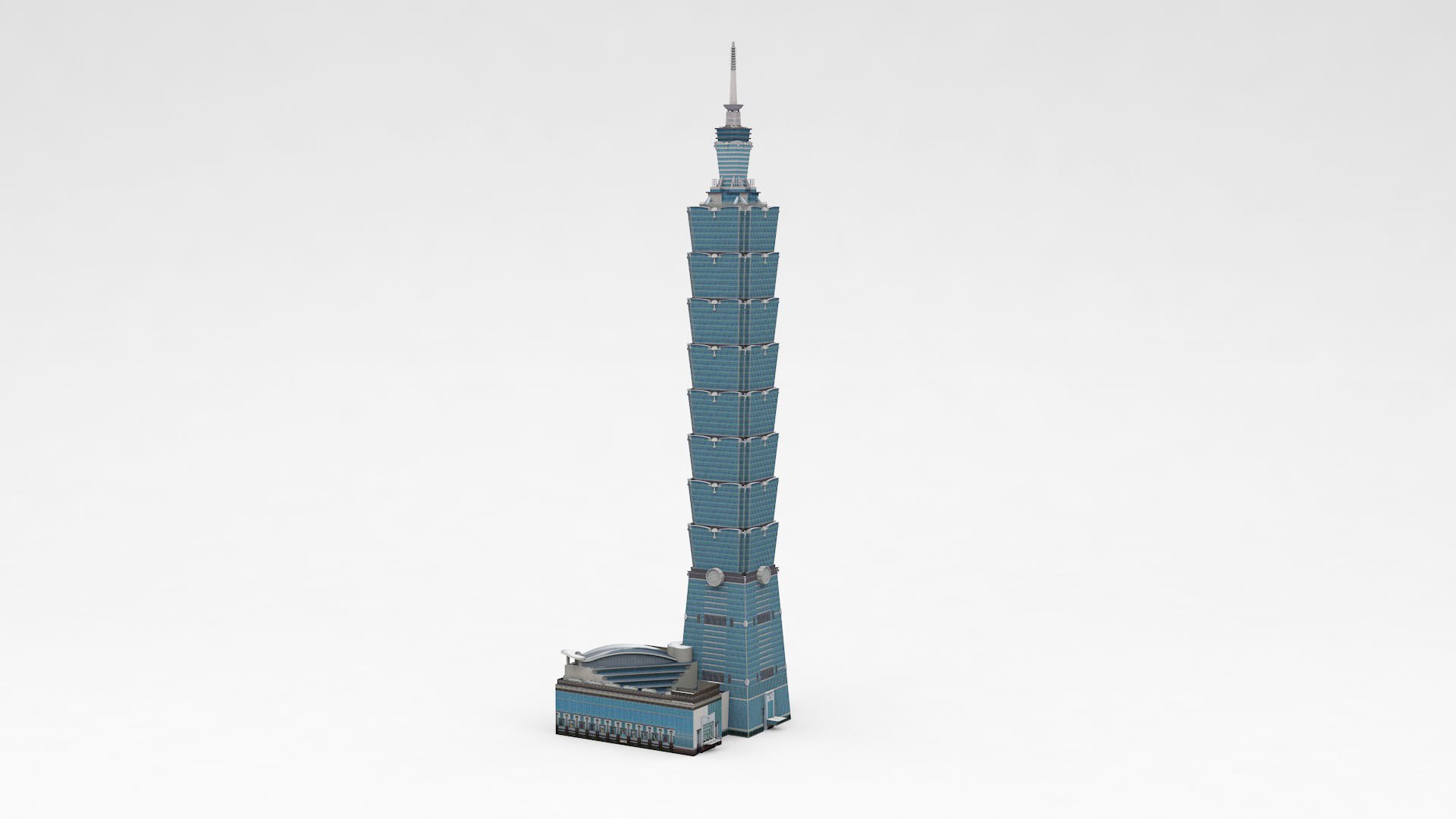 3D модель Taipei 101 - TurboSquid 2037220