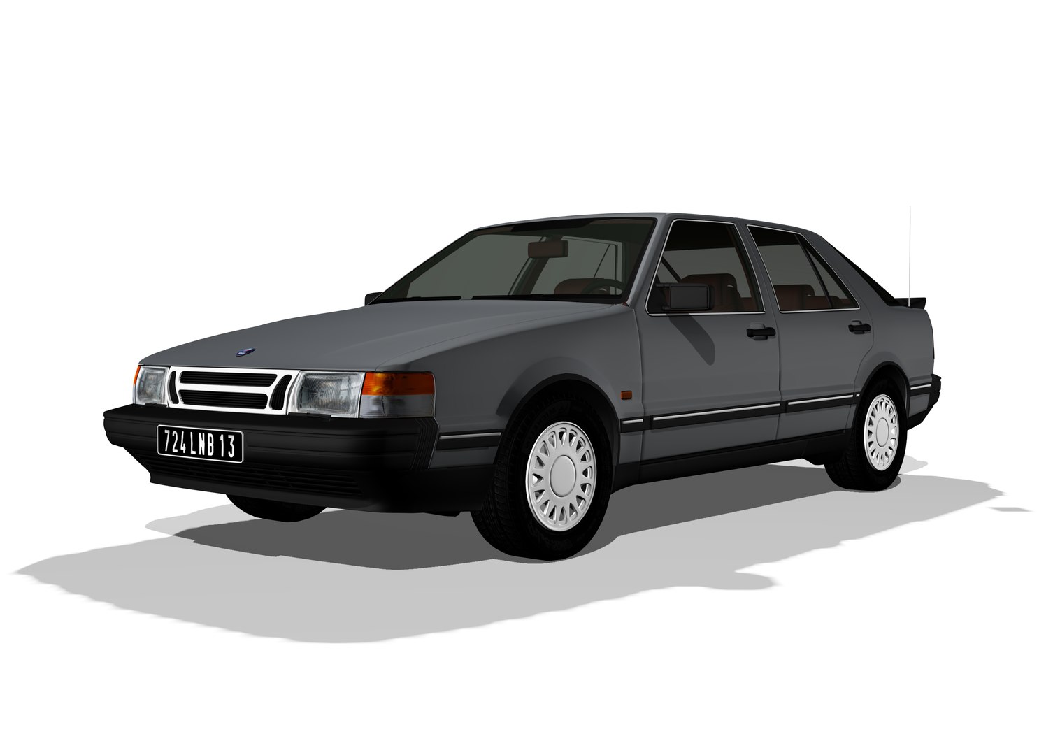 3d saab 9000 model