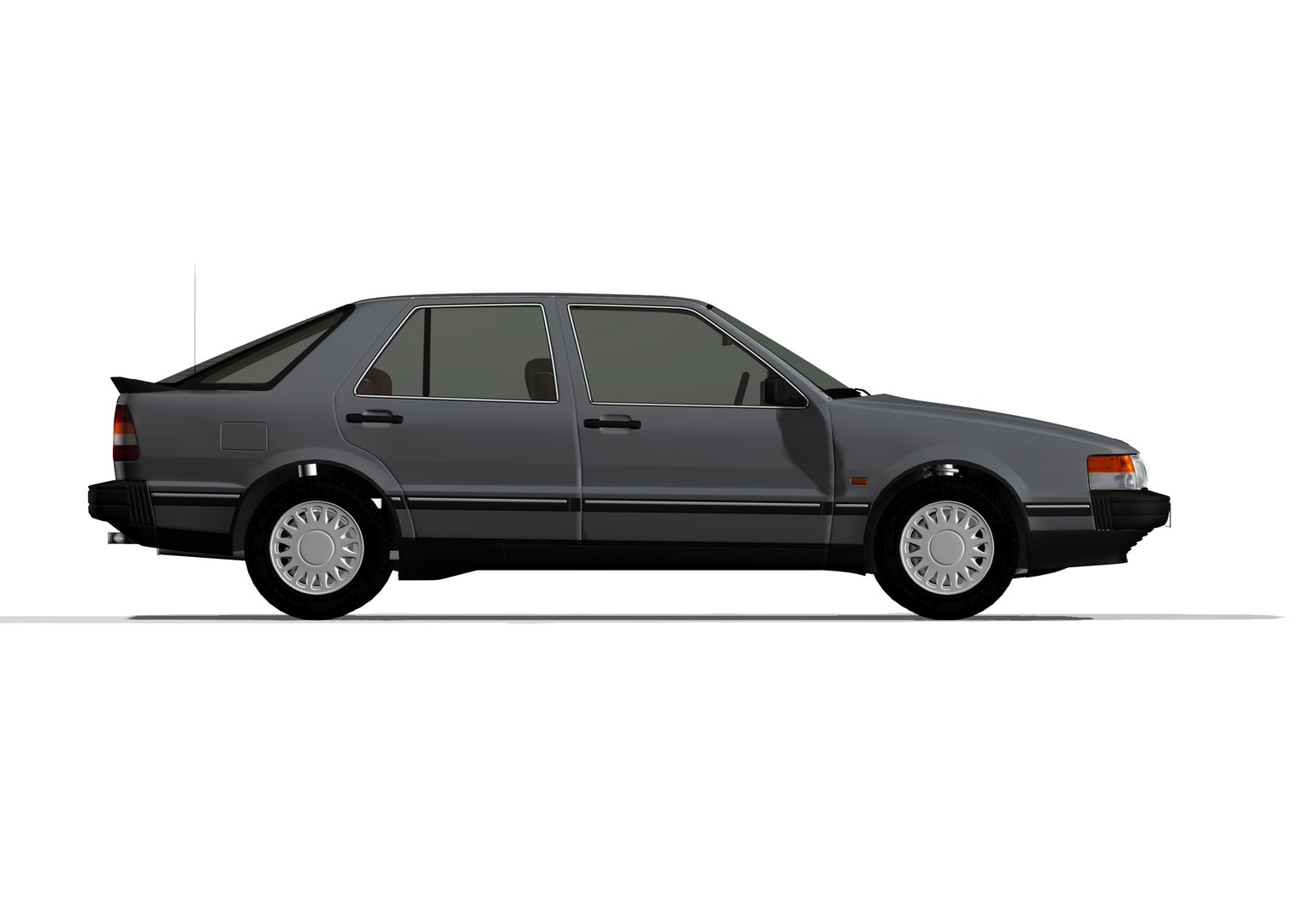 3d saab 9000 model