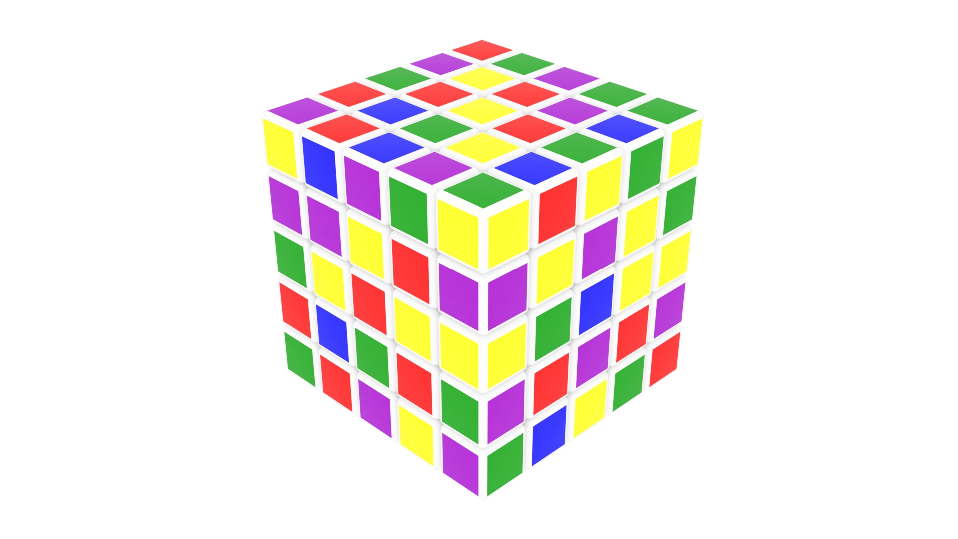 3D Rubiks Cube 5x5x5 model - TurboSquid 1755701