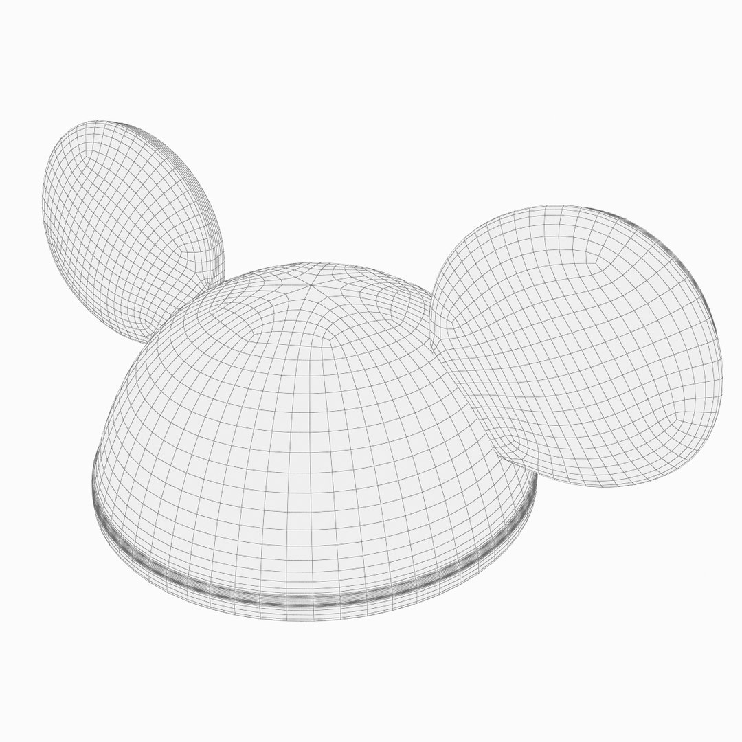 3D Mouse Ears Black - TurboSquid 1523773