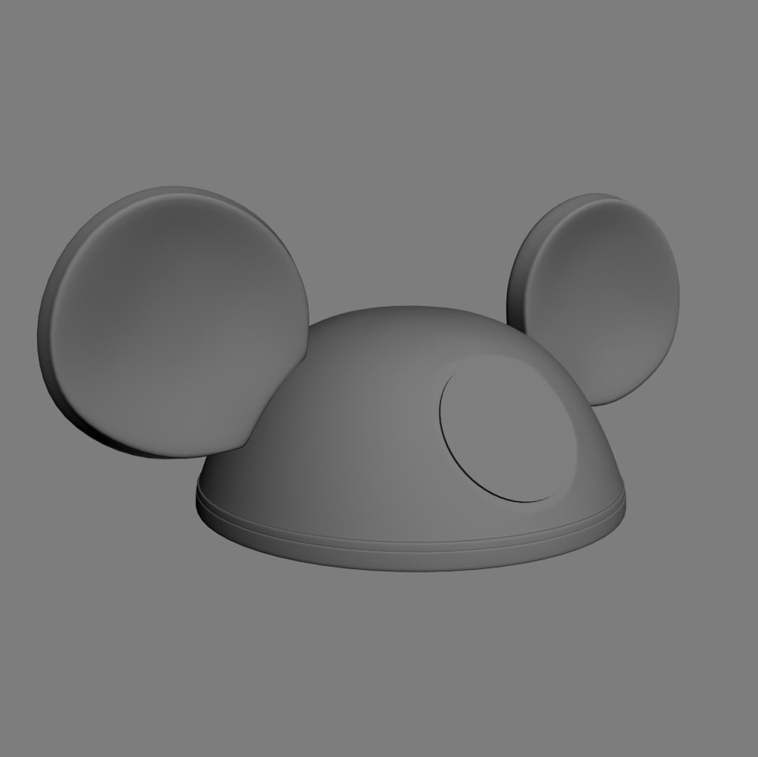 3D Mouse Ears Black - TurboSquid 1523773
