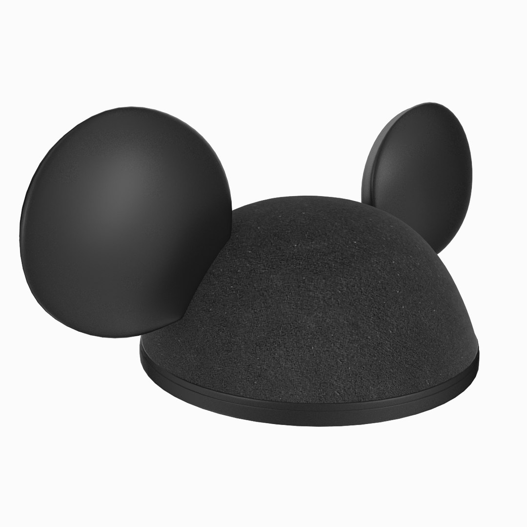 3D Mouse Ears Black - TurboSquid 1523773
